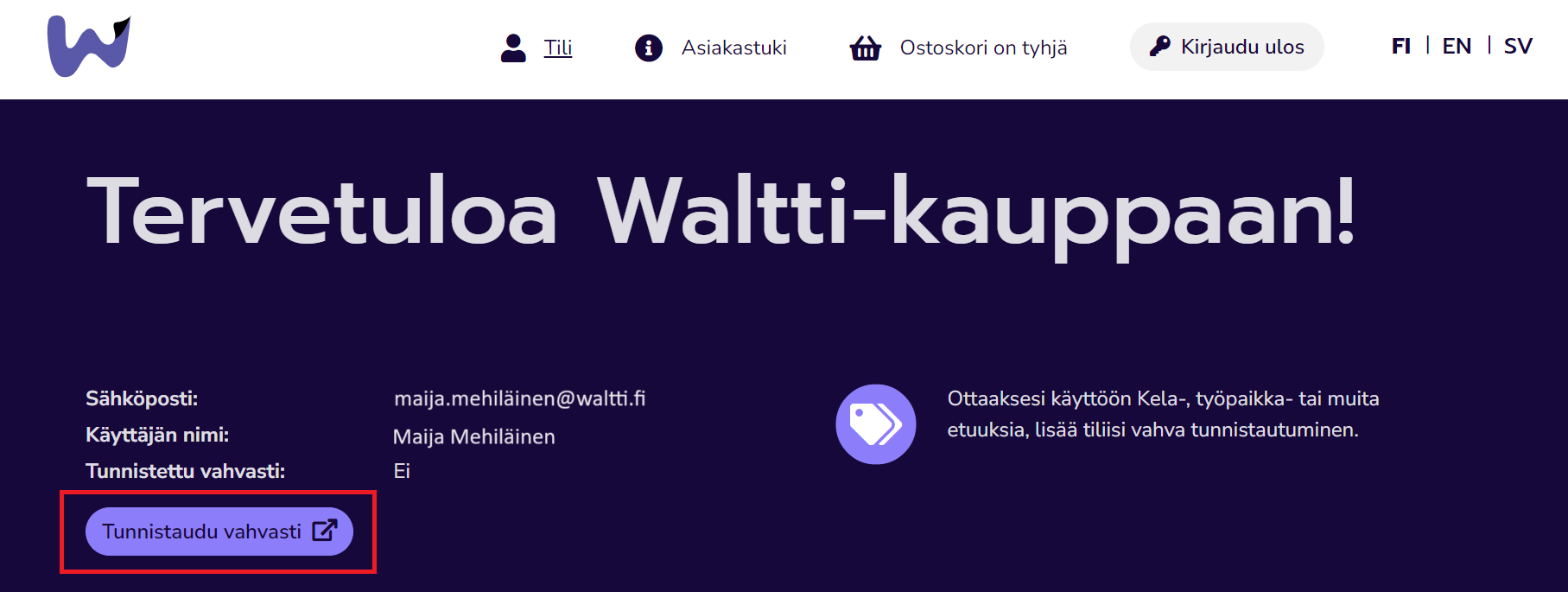 Waltti-lippujen lataus - Jonne ja Minne